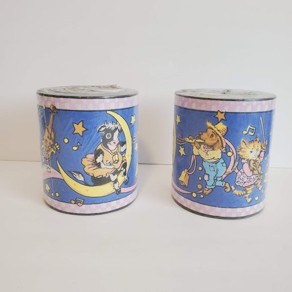 Unbranded | Other | Vtg Hey Diddle Diddle Cow Cat Fiddle Moon Nursery ...